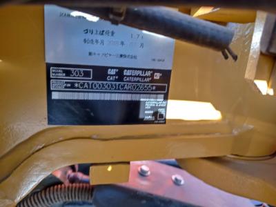 China open cabin used mini cat303/second hand excavator cat303 on sale for sale
