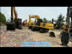 Gebruikte Komatsu 220 graafmachine - Tier 4 laatste hydraulische graafmachine