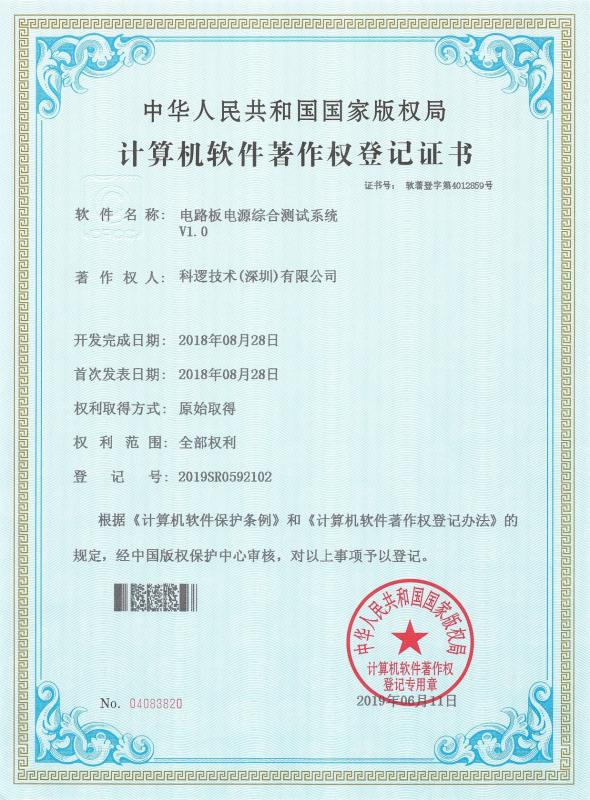 Computer Software Copyright Registration Certificate - Croll Technology (Shenzhen) Co., Ltd.