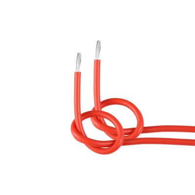 China 600V/200C UL758 AWM3071 Silicone Rubber Wires 18AWG FT2 Black Robot UAV Heater for sale