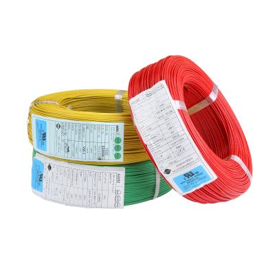 China 600v 250c PTFE FEP Insulated Wire Black Ul758 Awm1659 Lighting Home Appliance Heater for sale