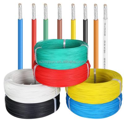 China PFA draden en kabels 6 - 16 AWG High Temperature Flexible Silicone Coated Wire Te koop