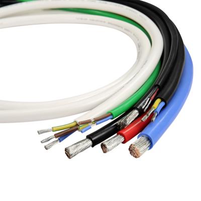 China 600v 150C Silicone Rubber Insulated Wire UL3213 8AWG FT2 Green For UAV Lights for sale