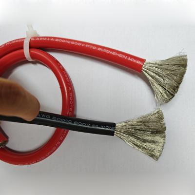 Cina 2 AWG UL3512 Filato di silicone 200C Cavo flessibile ad alta temperatura in vendita
