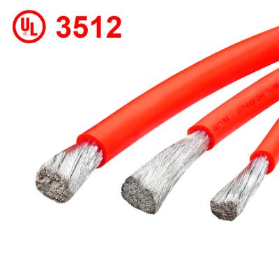 China UL3512 Battery Cable 200C High Temperature 600V Rated Voltage Super Soft Silicone Wire for Stackable Battery for sale