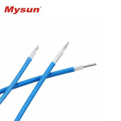 China Fiberglass Braided Silicone Insulated Wire UL3122 0.3-1.25sqmm Tinned Copper Conductor for sale