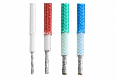 China Gevlechte Glasvezel Geïsoleerde Gediplomeerde Koperdraad UL3122 20awg 18awg 16awg UL Te koop