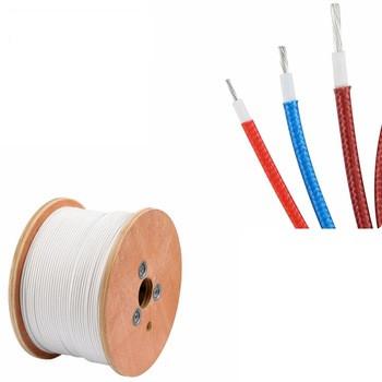 China A fibra de vidro trançou o fio isolado UL3122 da borracha de silicone de 18AWG 300V à venda