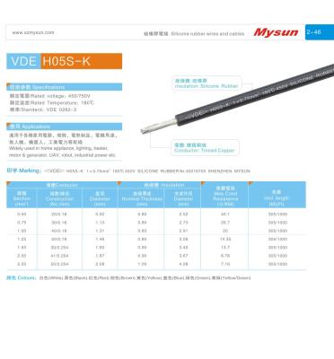 Cina vetroresina 4 del cavo di cavetto di prova del silicone di 600V 450V 6 8 AWG ccc in vendita