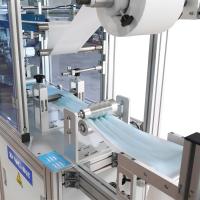 China Integrated Earloop Mask Making Machine , Disposable Dust Mask Machine 1000KG for sale