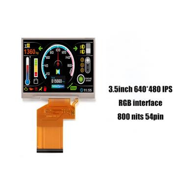 China 3.5 Inch RGB TFT LCD Display 640x480 800cd/m2 for sale