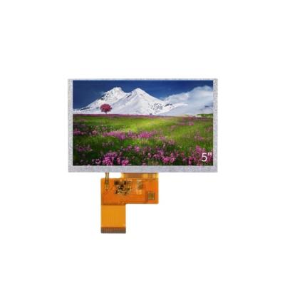 China TTL TFT LCD Display 5 Inch TFT LCD Panels 800x480 Resolution With Touch Screen for sale