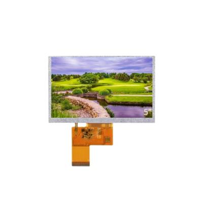China TTL TFT LCD Display 5 Inch TFT LCD Panels 800x480 Resolution With Touch Screen for sale