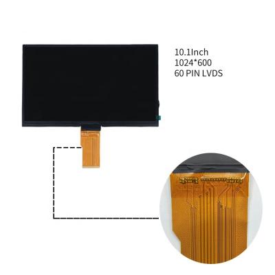 China 10.1 Inch TFT IPS Display High Brightness TFT LCD Screen 1024x600 Resolution With 60 PIN LVDS for sale
