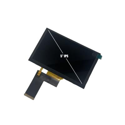 China 5 Inch TFT LCD Display 800x480 LVDS Interface 1000cd/m2 for sale