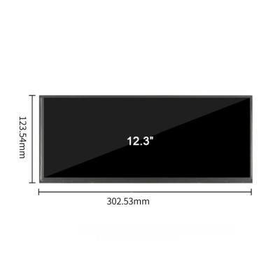 China 12.3 Inch High Brightness LCD Display 1920x720 Resolution 50 Pin LCD Display 1000nits With LVDS Interface for sale