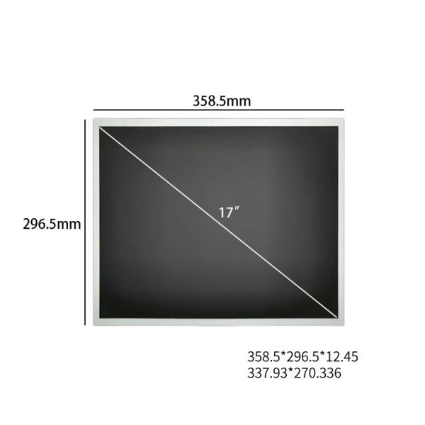 Quality 350nits TFT Touch Screen 17 Inch LVDS Touch Screen Display 1280x1024 Resolution for sale
