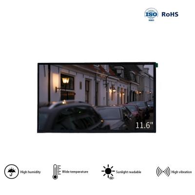 11.6 Inch TFT HD Screen 30 PIN EDP LCD Screen 220nits Industrial