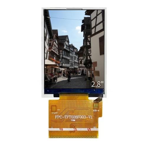Quality 240x320 Resolution Mini TFT Display 2.8 Inch TFT Display Panel With MCU for sale