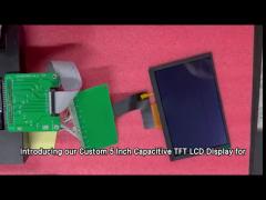 TTL TFT LCD Display 5 Inch TFT LCD Panels 800x480 Resolution With Touch Screen