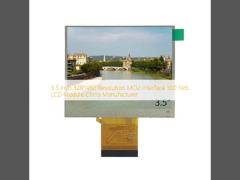 3.5 Inch 320*480 Resolution MCU Interface 300 Nits  LCD Module China Manufacturer