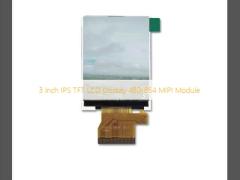 480x854 Resolution MIPI Display 350nits IPS Touchscreen Display 3 Inch
