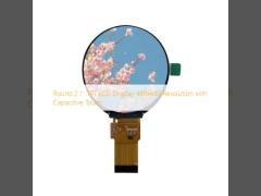 Round 2.1“ TFT LCD  Display 480x480 Resolution with Capacitive Touch