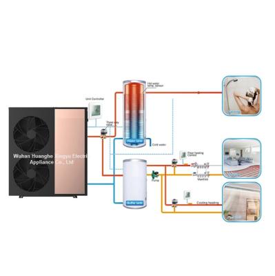 China Auto Water Pump Heater Inverter Steel and Stainless Hot Pool Heaters with Power Storage for Hotels Households Outdoor Use for sale