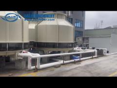 80TR Refrigerador a água Refrigerador a água de película de parafusos para processos industriais de produção