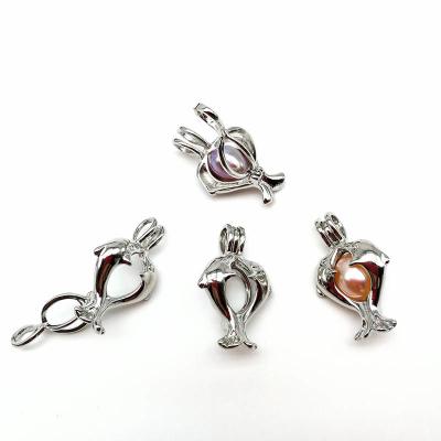 Pearl Cage Locket Findings Cage Pendant For Oyster Pearl Girl Women Gits Dropshipping
