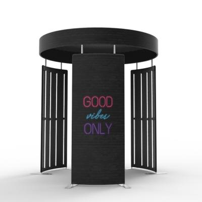 Cina Luce portatile del contesto LED di recinzione della cabina della foto di spirale 360 in vendita