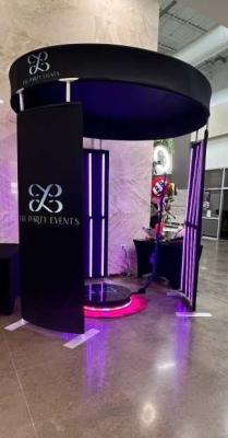 Cina Una recinzione gonfiabile di 360 cabine dello schermo verde con le luci principali in vendita