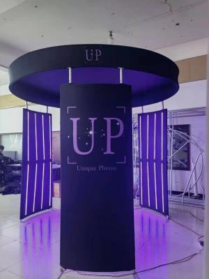 Cina Grand 360 Photo Booth Enclosure Sfondo Photobooth Green Screen Stand Circle in vendita