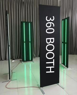 Cina 360 Video Photo Booth Enclosure Sfondo con servizio logo personalizzato in vendita