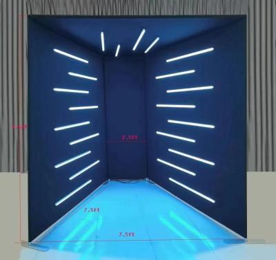 Cina Vogue Led Lights 360 Photo Booth Sfondo con tessuto in tensione in vendita