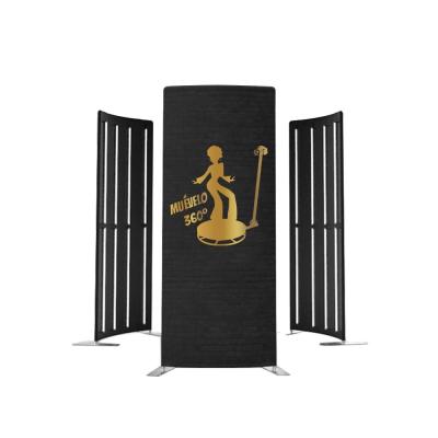 Cina Esposizione del tessuto di tensione di alluminio 360 Photo Booth Enclosure Backdrop Portable Modern in vendita