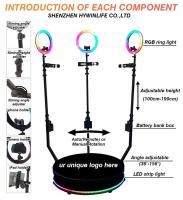 China Free Logo Customization Automatic 360 Spin Camera Booth With Flight Case for sale