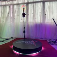 China Party 360 Selfie Photo Booth adjustable Interactive With ring light for sale