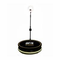 China Adjustable 360 Video Photo Booth Selfie Platform Automatic Spin With Ring Light for sale