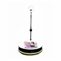 China Spin Camera 360 Degree Photo Booth Automatic rotating with atmosphere light for sale
