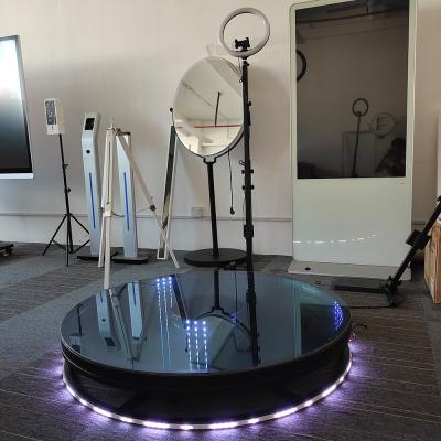 中国 スロー モーション360の回転ビデオ ブースはRGBライトが付いているガラス115cmを和らげた 販売のため