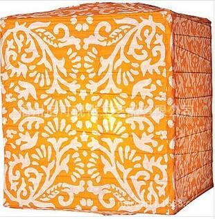 China paper lantern Square lantern paper chimney Japanese chimney White fuchsia   Design and color lampshade for sale