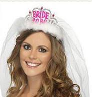 China European and American singles party white veil, headband party supplies, bride's headdress, angel headdress, for sale