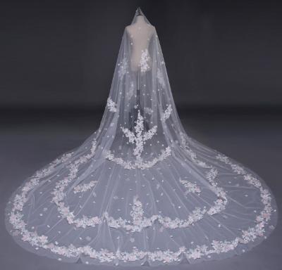 China 2018 New Korean Bride Long, 3M White Veil, Wedding Accessories, Bridal Accessories Wedding veil wholesale custom for sale