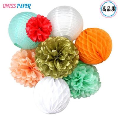 China 8pcs/set  Hot birthday parties, weddings, wedding decorations, paper strips, paper lanterns, paper flower balls for sale