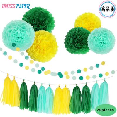 China 20pcs/set  Hot birthday parties, weddings, wedding decorations,paper strips, paper lanterns, paper flower balls for sale