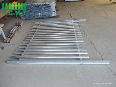 China Black 3600mm Height Tubular Steel Fence Security For Houses for sale