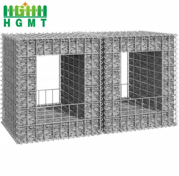 Il cavo Mesh Gabion Box Hot Dip di altezza della pietra 2m ha galvanizzato la struttura del metallo