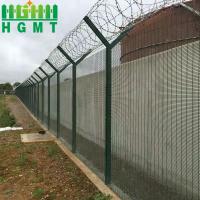 China Rectangular Post 358 Fence Powder Coating And Galvanized for sale
