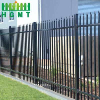 Cina Fence tubolare rivestita in polvere per giardino esterno in nero in vendita